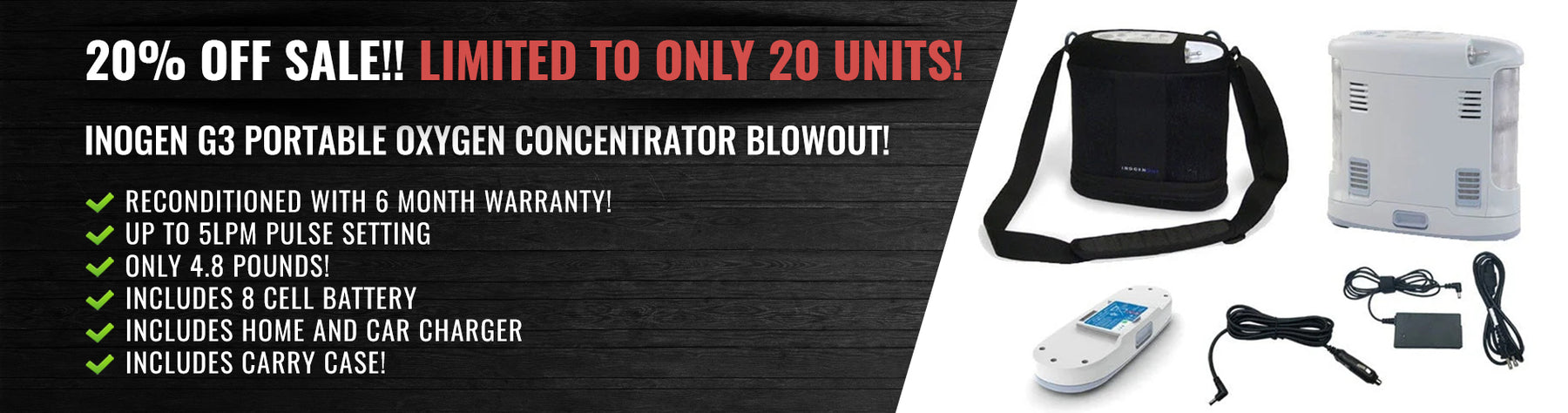 Used & Refurbished Oxgen Concentrators | Portable & Home